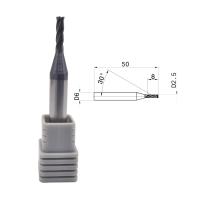 China 65HRC 4 Flute Cemented Carbide Endmill for Titanium Alloy for sale