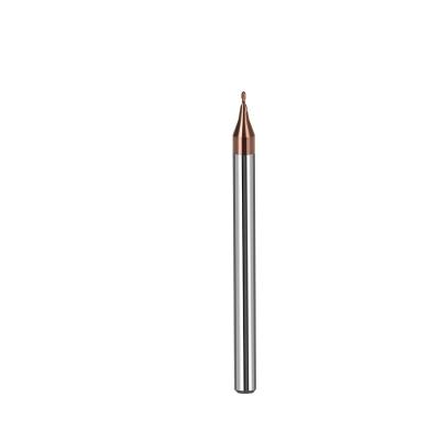 China Integral Structure Micro End Mills with HRC60 Hardness and 2 Flute Design for Precision Machining for sale