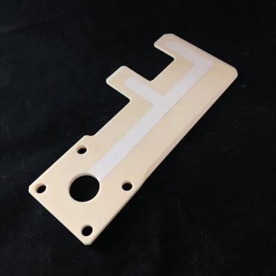 China 99% Alumina Ceramic Plate Finish Machining Al2O3 Vacuum Suction 1500C Max Temp for sale