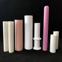China 95% Alumina Ceramic Protection Tube High Temperature Resistance 1400C Al2O3 Tube Rod for sale