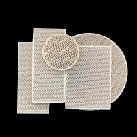 China Gas BBQ Grill Refractory Cordierite Ceramic Infrared Honeycomb Burner Plate 1000°C 2.5g/cc for sale