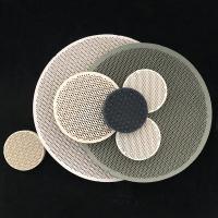 China Gas BBQ Grill Refractory Cordierite Ceramic Infrared Honeycomb Burner Plate 1000°C 2.5g/cc for sale