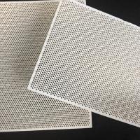 China Gas BBQ Grill Refractory Cordierite Ceramic Infrared Honeycomb Burner Plate 1000°C 2.5g/cc for sale