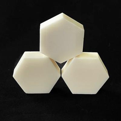 China 99% Alumina Oxide Ceramic Plate Insulating Hexagon Bulletproof Sheet 3.8 g/cm³ 1600°C for sale