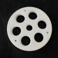 China 95% Alumina Ceramic Plate 10.7 Gpa Hardness 1300C Heat Resistant Perforated Al2o3 Plate for sale