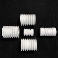 China Screwed Alumina Ceramic Tube 95% Al2O3 Customized Insulator for High Temperature 1400C for sale