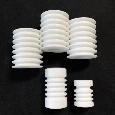 China Screwed Alumina Ceramic Tube 95% Al2O3 Customized Insulator for High Temperature 1400C for sale