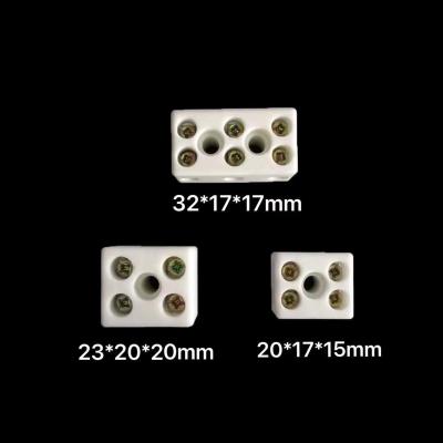 China Brass Screw Terminal Block Steatite Ceramic Connector 1100°C High Heat Resistance for sale