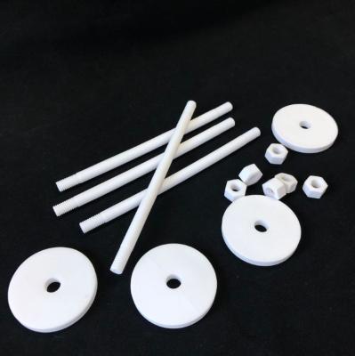 China 95% Alumina Ceramic Screws Bolts Rods 300 MPa Flexural Strength High Temperature Insulation for sale