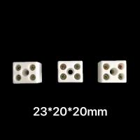 China Electrical 1000 Deg Steatite Terminal Blocks High Temperature White Ceramic Connector for sale
