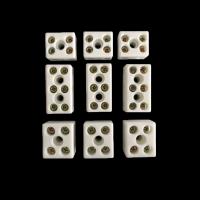 China Electrical 1000 Deg Steatite Terminal Blocks High Temperature White Ceramic Connector for sale