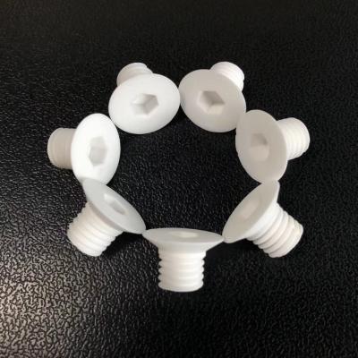 China 95 Alumina Ceramic Screw Insulators Hex Head 3.6g/cm3 Density 300MPa Flexural Strength for sale