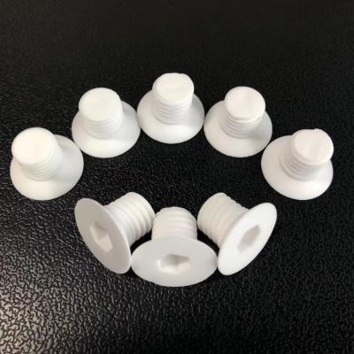 China M3 to M16 95 Alumina Ceramic Insulator Screw and Nut High Temperature Resistance for sale