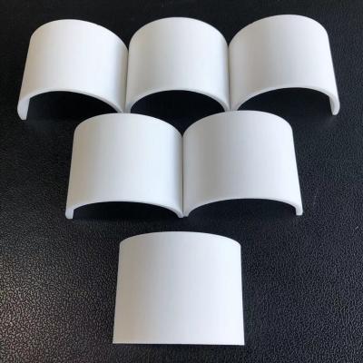 China Curved 95% Alumina Ceramic Substrate 1500C Heat Resistance Insulation High Strength for sale