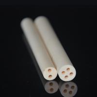 China 99% Alumina Multihole Insulating Hollow Ceramic Tube 1600C Thermocouple Protection for sale