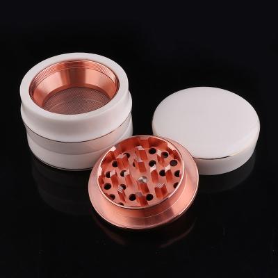 China Zinc Alloy Portable Ceramic Herb Grinder 95% Al2O3 50mm Diameter for sale