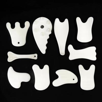 China 95% Alumina Ceramic Gua Sha Massage Tool 1580℃ Sintered Scraping Plate for Health for sale