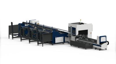China Three Chucks Fiber Laser Metal Cutting Machine 2000W 3000W 4000W for sale