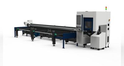 China Automatic Obstacle Avoidance Metal Fiber Laser Cutter Side Mounted Lathe Semi Automatic Loading for sale