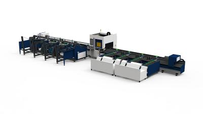 China 6000W-20KW Fiber Laser Metal Cutting Machine X/Y Axis Round Square Tube for sale