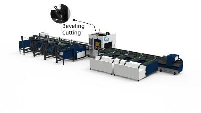 China QH-GC3-S  3 Chucks Tube Cutting Machine Standard Model Horizontally-mounted Lathe Beveling Cutting for sale