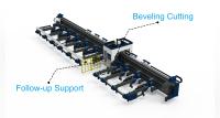 China 3 Chuck Heavy Duty Lathe Tube Cutting Machine Follow Up Support Beveling Cutting for sale