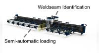 China QH-GC3-H    3-Chuck Heavy Duty Lathe Tube Cutting Machine Weldseam Identification Semi-automatic Loading for sale