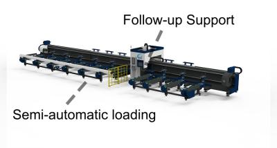 China QH-GC3-H    3-Chuck Heavy Duty Lathe Tube Cutting Machine Semi-automatic Loading Follow-up support for sale