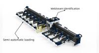 China QH-GC3-S  3 Chucks Tube Cutting Machine Standard Model Weldseam Identification Semi-automatic Loading for sale