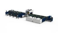 China High Power 3 Chucks Fiber Laser Metal Cutting Machine Standard Model 6000mm 8000mm 12000mm for sale
