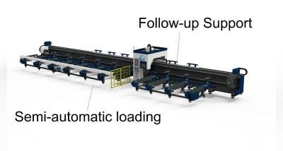 China QH-GC3-S  3 Chucks Tube Cutting Machine Standard Model Side-mounted Lathe Follow-up Support for sale