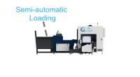 China Horizontally Mounted Lathe Semi Automatic Loading Laser Cutter Metal Sheet 3 Chucks for sale