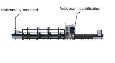 China QH-GC3-S  3 Chucks Tube Cutting Machine Standard Model Weldseam Identification Horizontally-mounted Lathe for sale