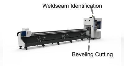 China 30mm Acrylic Tube Metal Laser Cutting Machine Weldseam Identification Beveling Cutting for sale