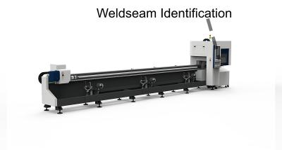 China Weldseam Identification Horizontally Mounted Lathe Fiber Laser Cutter Machine for sale