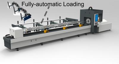 China Horizontally Mounted Lathe Fully Automatic Loading Tube Metal Laser Cutting Machine for sale