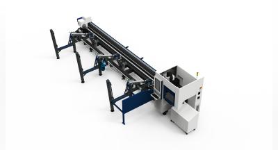 China Fully Automatic Loading Fiber Laser Metal Cutting Machine Side Mounted Lathe 500W 1000W for sale