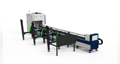China QH-GZ Zero-tailing Laser Tube Cutting Machine Horizontally-mounted Lathe Fully-automatic Loading for sale