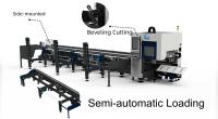 China QH-GZ Zero-tailing Laser Tube Cutting Machine Side-mounted Lathe Semi-automatic Loading for sale