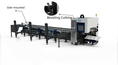 China QH-GZ Zero-tailing Laser Tube Cutting Machine Side-mounted Beveling Cutting for sale