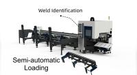 China QH-GZ Zero-tailing Laser Tube Cutting Machine Weldseam Identification Semi-automatic Loading for sale