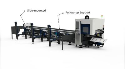 China QH-GZ Zero-tailing Laser Tube Cutting Machine Side-mounted Lathe Follow-up Support for sale