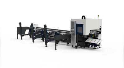 China QH-GZ Zero-tailing Laser Tube Cutting Machine Side-mounted Lathe Fully-automatic Loading for sale