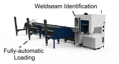 China Weldseam Identification Fully Automatic Loading Metal Tube Laser Cutter Water Cooling for sale