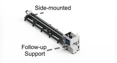China Water Cooling Tube Cutting Machines Side Mounted Lathe Follow Up Support for sale