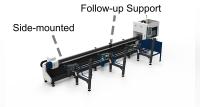 China 5500-6500mm Tube Length Tube Cutting Machine Side Mounted Lathe Follow Up Support for sale