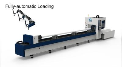 China Horizontally Mounted Lathe Fiber Laser Metal Cutting Machine Fully Automatic Loading for sale