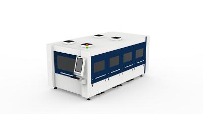 China 380V Fully Enclosed Sheet Metal Laser Cutting Machine High Speed Longitudinal Single Platform for sale