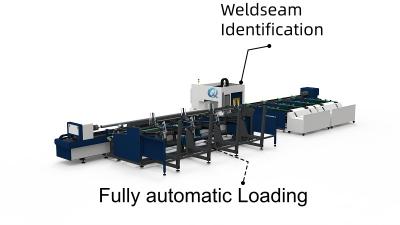 China QH-GC3-H    3-Chuck Heavy Duty Lathe Tube Cutting Machine Weldseam Identification Fully-automatic Loading for sale