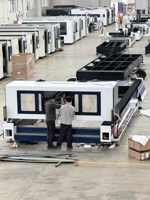 China QH-8025FD High power Large format Sheet Metal Laser Cutting Machine 8000×2500mm Beveling cutting for sale